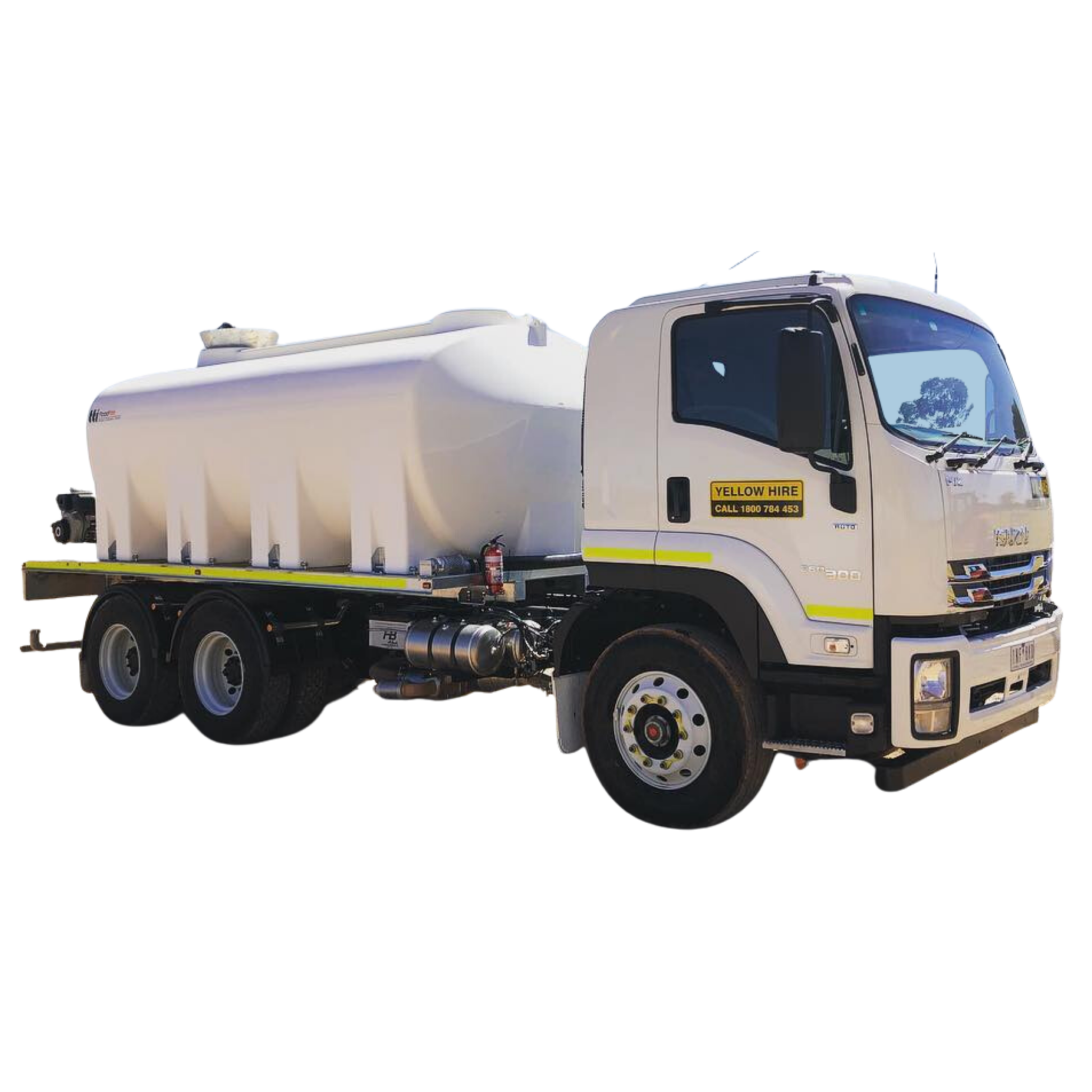13,000L Potable Water Truck Hire Bendigo | Yellow Hire
